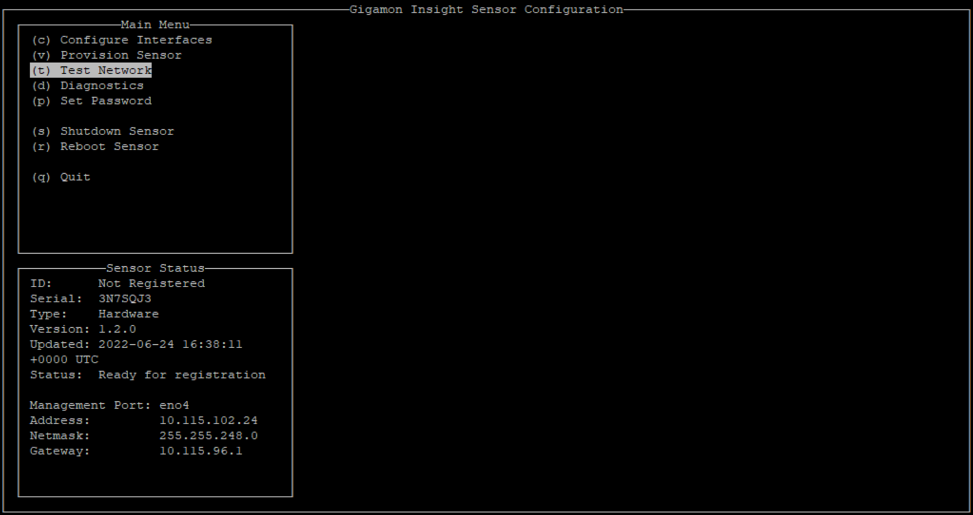 Verifying network connectivity | FortiNDR Cloud 2023.2.0