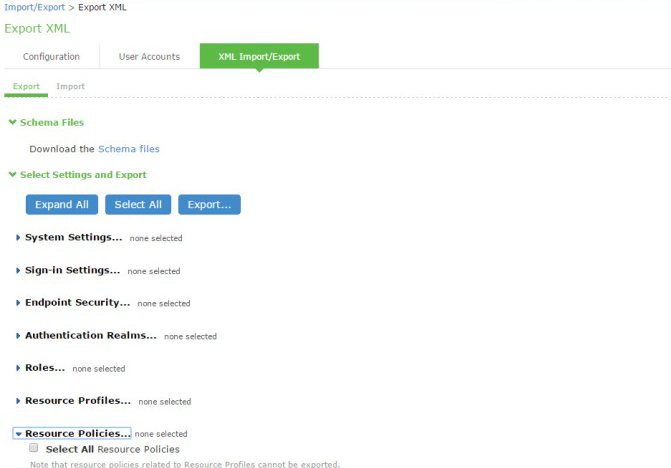 Saving the Ivanti Source Configuration Files | FortiConverter Tool 7.0. ...