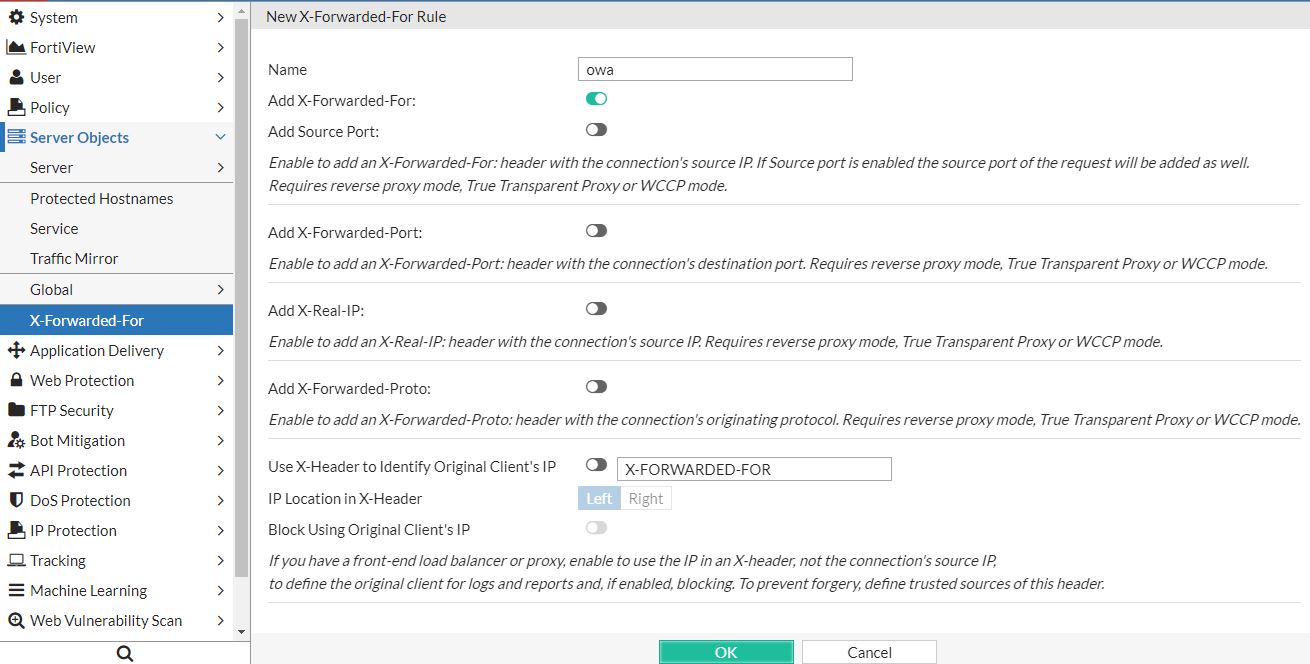 FortiWeb configuration | FortiWeb 6.4.2