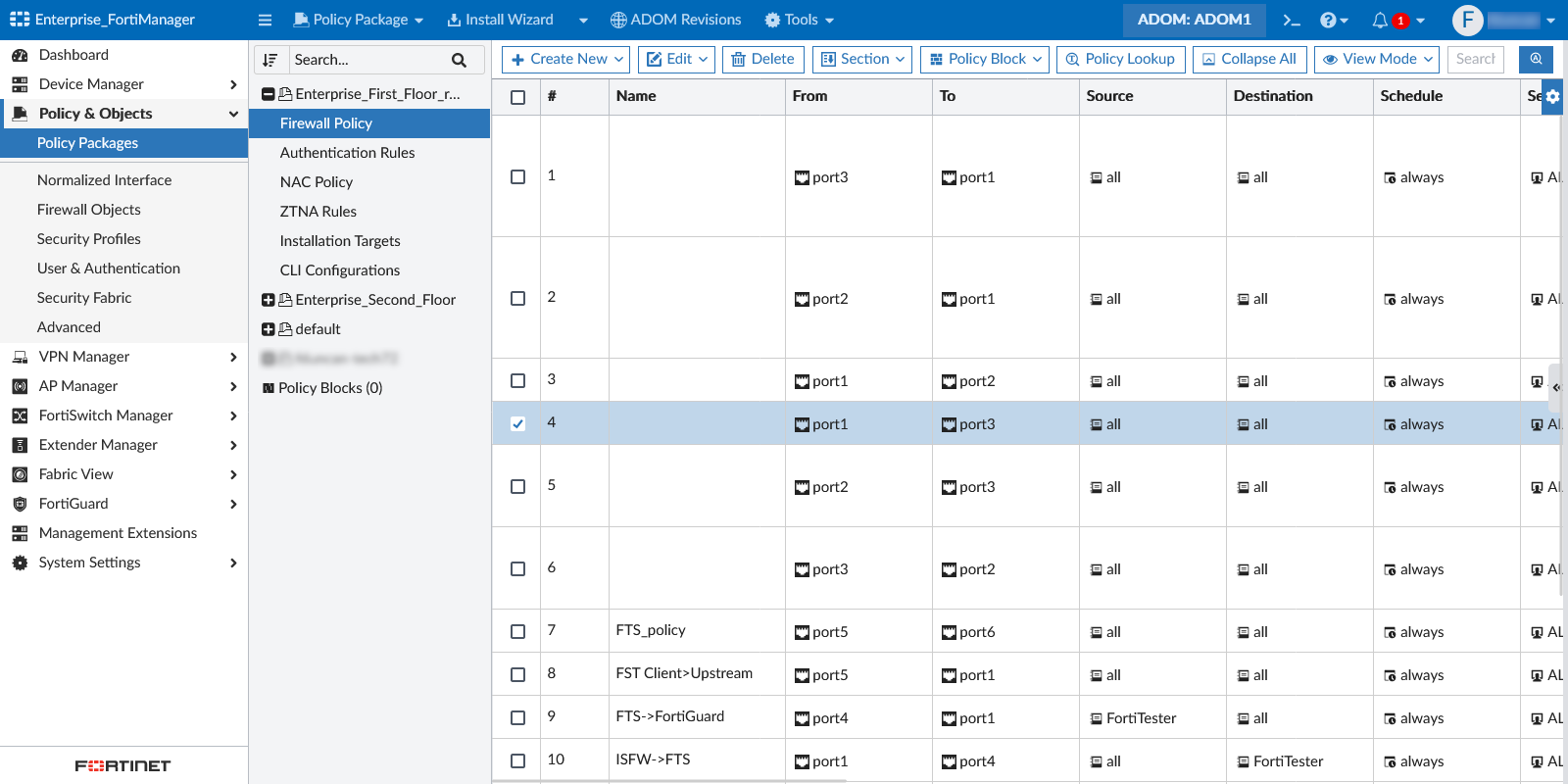 Policy & Objects | FortiManager 7.6.1 | Fortinet Document Library
