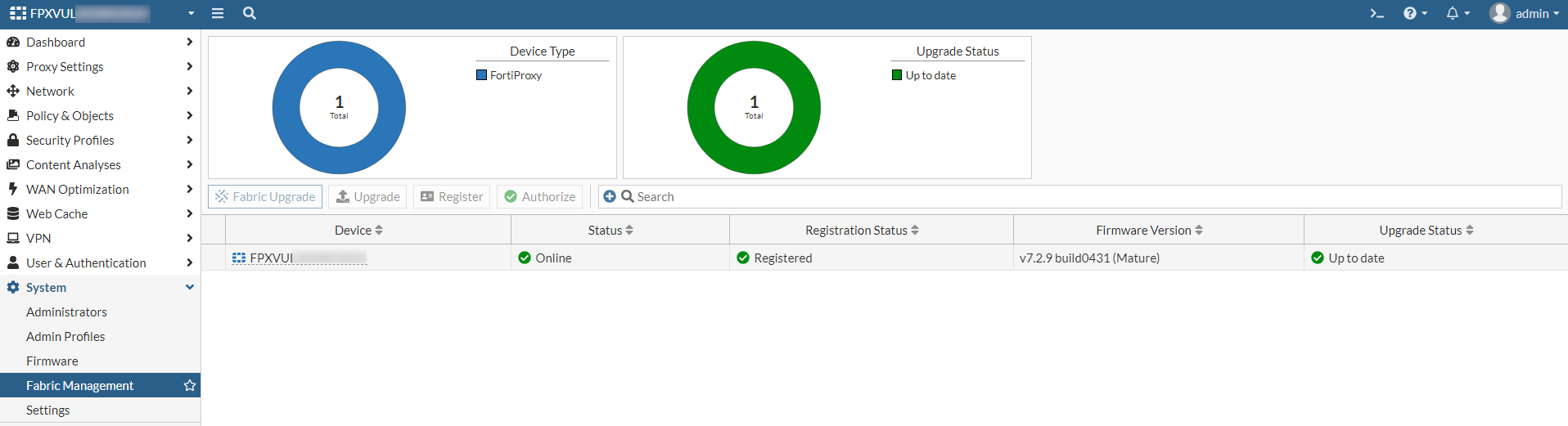 Fabric Management | FortiProxy 7.2.10 | Fortinet Document Library