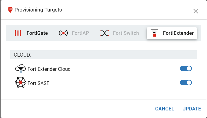 Connecting FortiExtender to FortiSASE using FortiZTP | FortiSASE | Fortinet Document Library