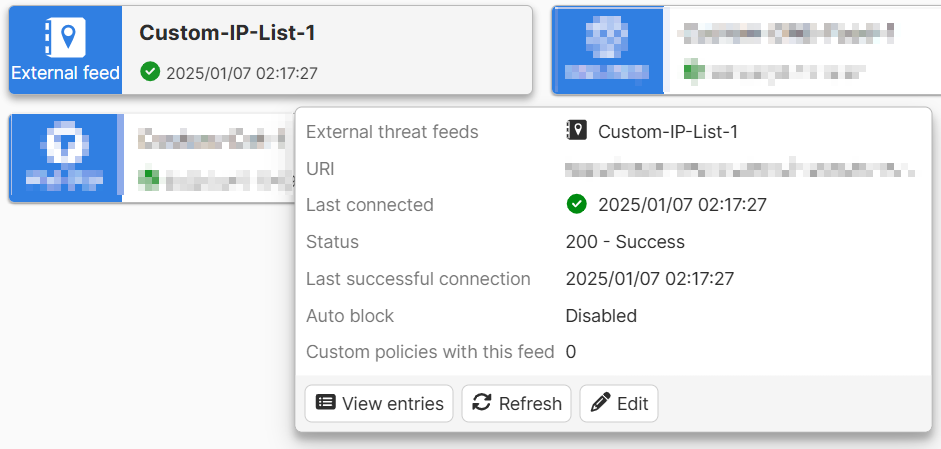 Configuring external feeds with Web Filter and DNS Filter profiles | FortiSASE | Fortinet ...