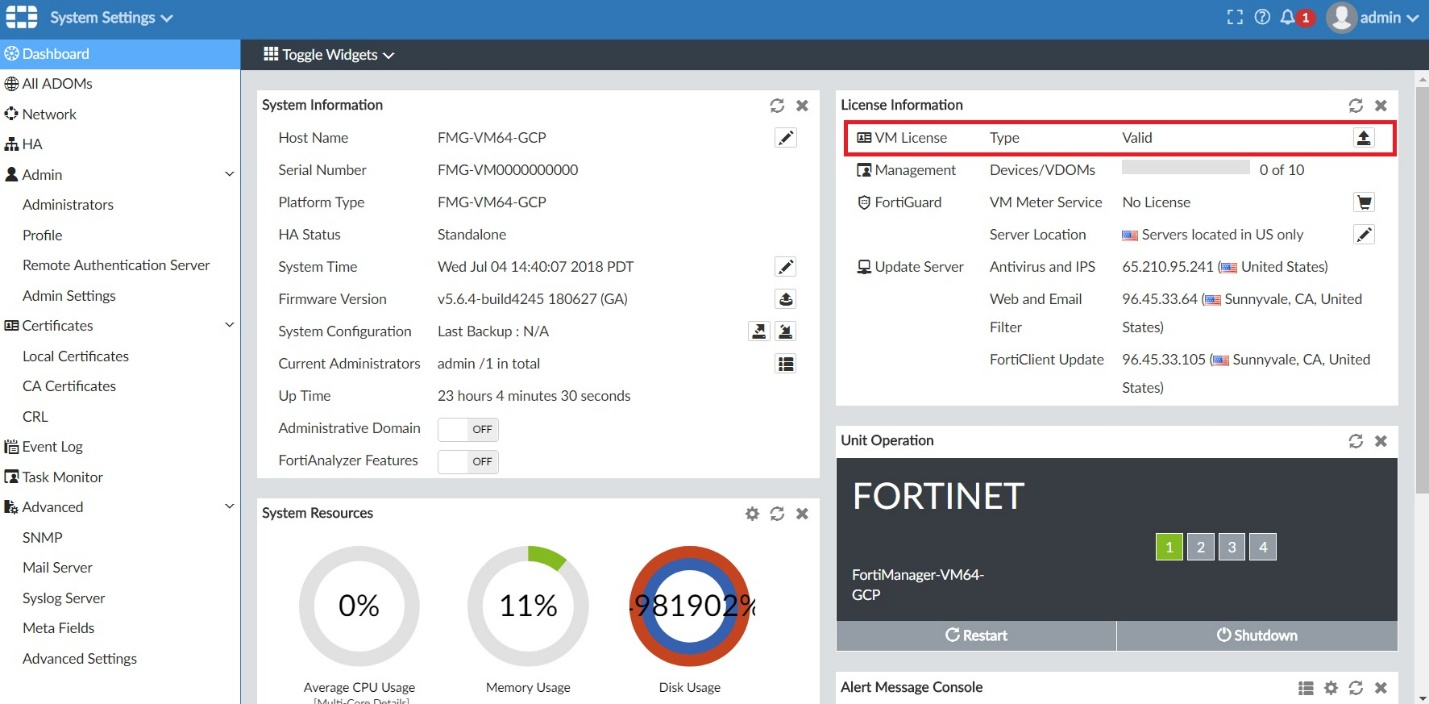 Connecting to the FortiManager-VM | FortiManager Public Cloud 7.6.0 ...