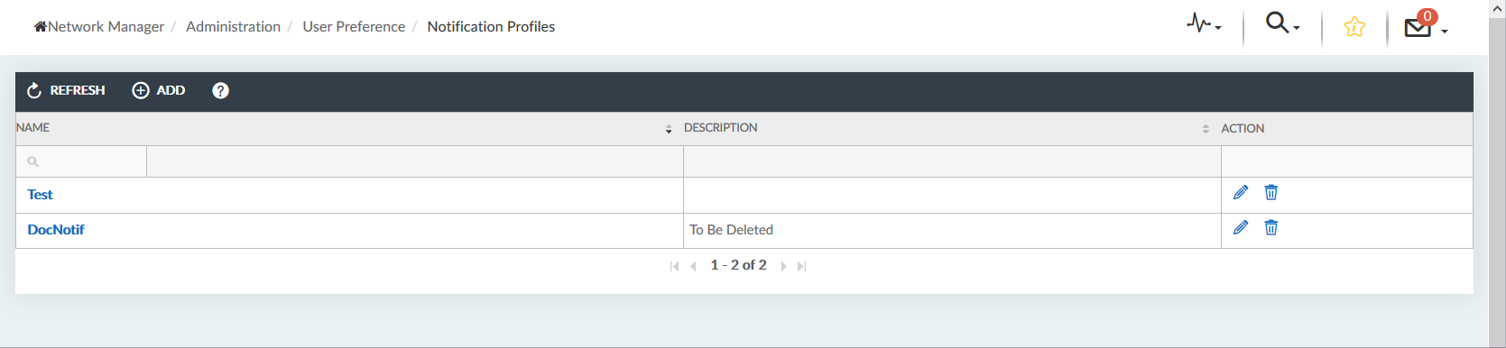 Notification Profiles | FortiManager 7.0.3