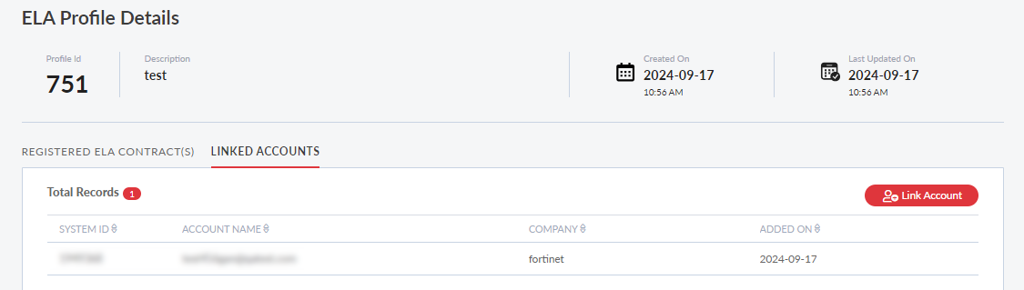 ELA profile | FortiCloud Services 25.2.0 | Fortinet Document Library