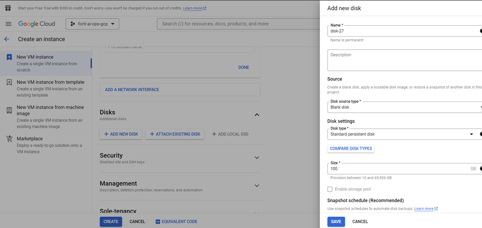 Google Cloud Platform | FortiAIOps 2.1.0 | Fortinet Document Library