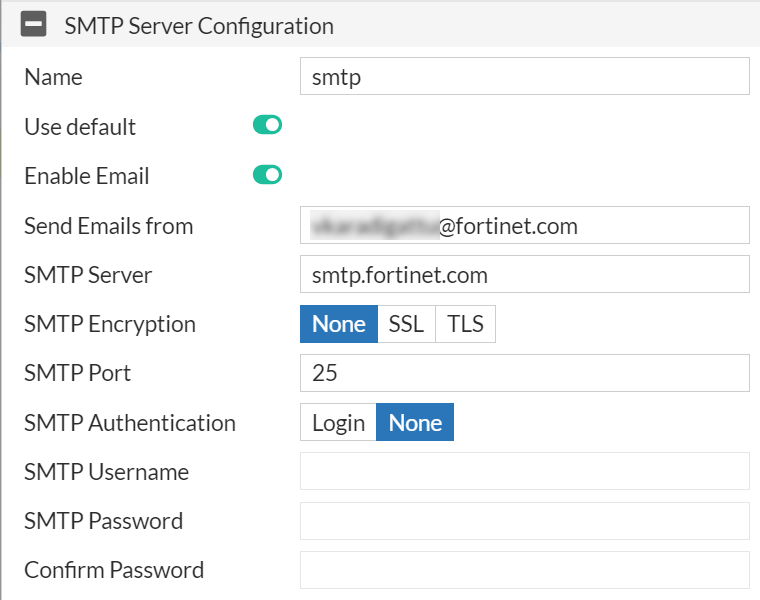 Settings | FortiAIOps 2.1.0 | Fortinet Document Library