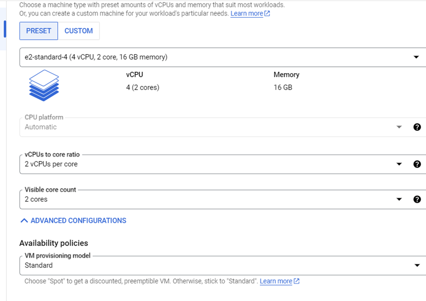 Google Cloud Platform | FortiAIOps 2.1.0 | Fortinet Document Library