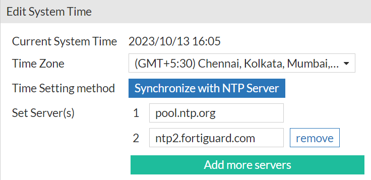 Settings | FortiAIOps 2.1.0 | Fortinet Document Library