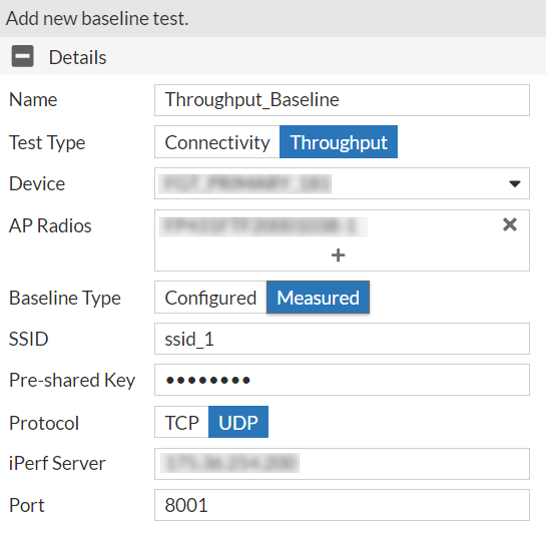 Baseline | FortiAIOps 2.1.0 | Fortinet Document Library