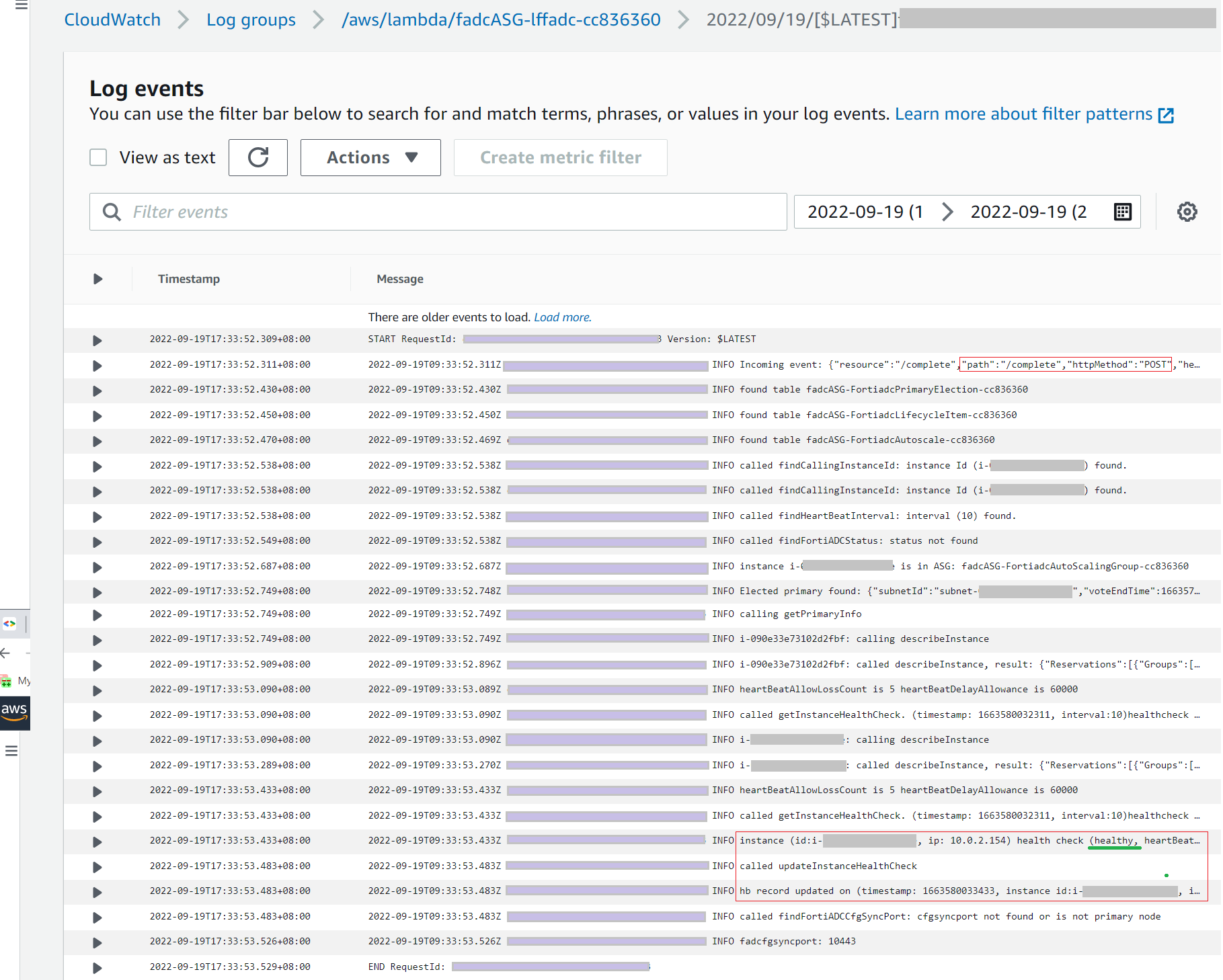 Verifying the deployment | FortiADC Public Cloud 7.2.0 | Fortinet Document Library