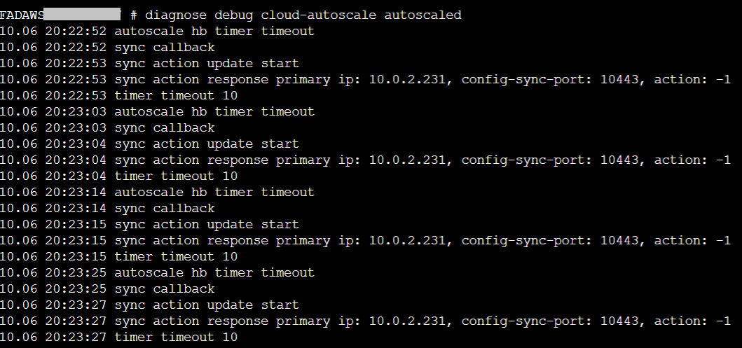Debug | FortiADC Public Cloud 7.2.0