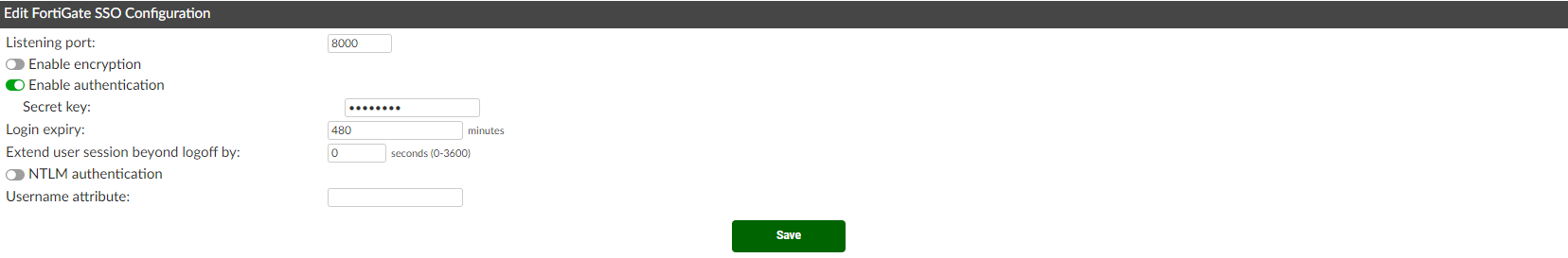Configuring SSO settings | FortiAuthenticator 6.6.0 | Fortinet Document ...