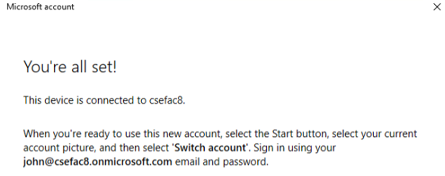 Joining the Windows 10 endpoint to Microsoft Entra ID ...