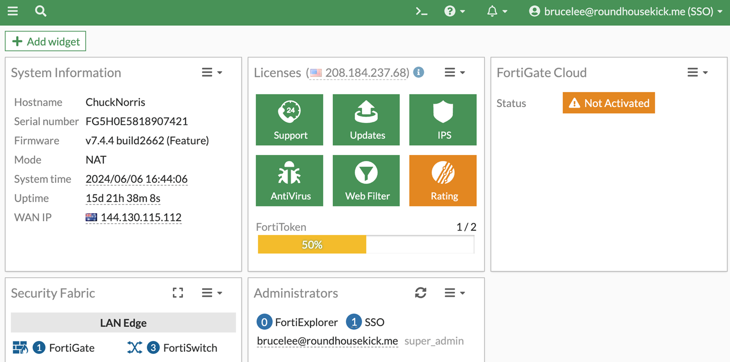 Results | FortiAuthenticator 6.6.0 | Fortinet Document Library