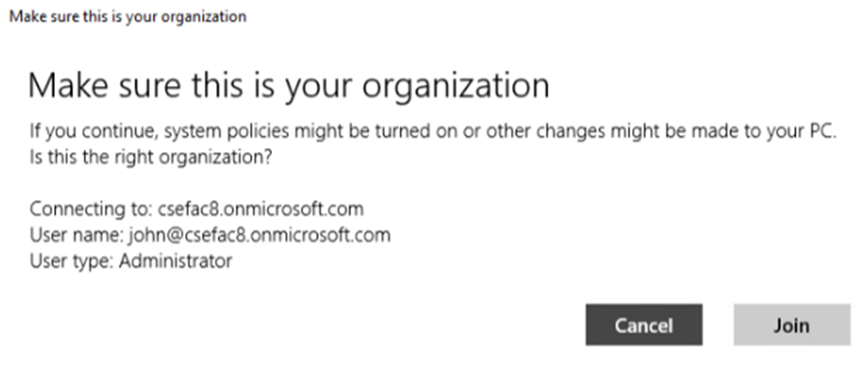 Joining the Windows 10 endpoint to Microsoft Entra ID ...