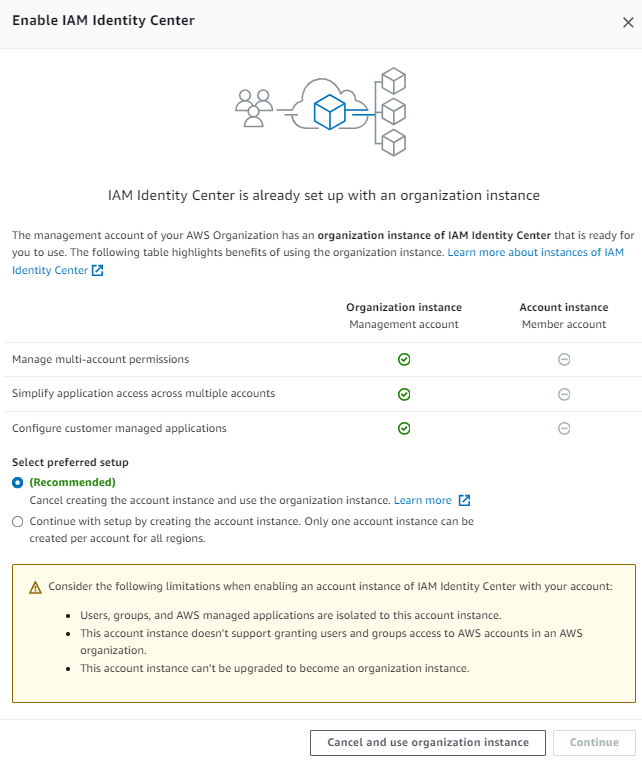 Enabling IAM Identity Center in AWS | FortiAuthenticator 6.6.0 ...
