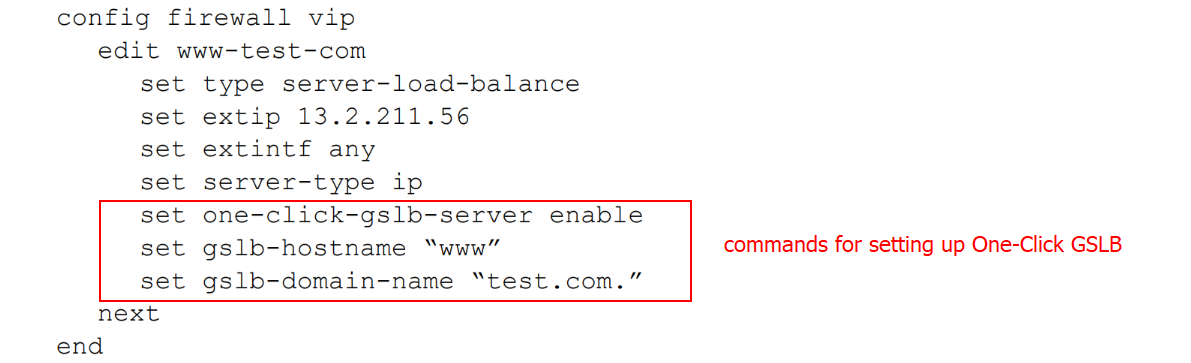 FortiGate Integration with One-Click GSLB | FortiGSLB 24.1.0 | Fortinet ...
