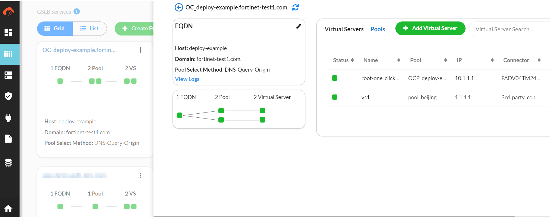 Deploying Applications with FortiGSLB | FortiGSLB 24.1.0 | Fortinet Document Library