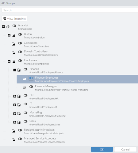 Example: Configuring a custom endpoint profile applied to an AD group ...