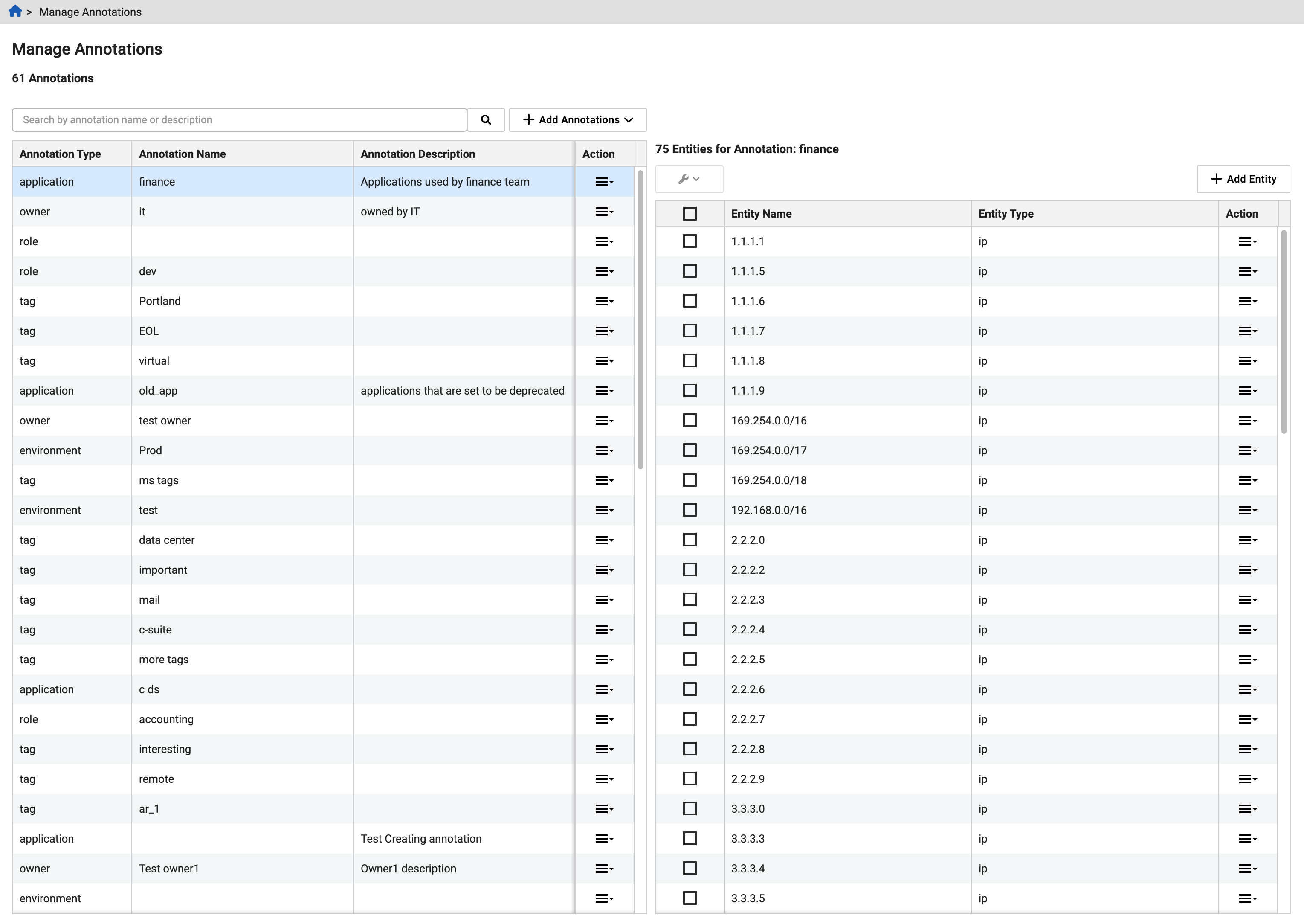 Manage annotations | FortiNDR Cloud 25.2.a | Fortinet Document Library