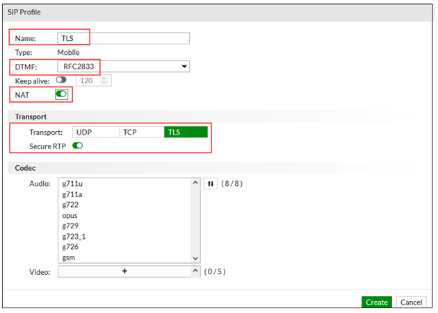 Configuring FortiFone softclient for mobile settings on FortiVoice ...