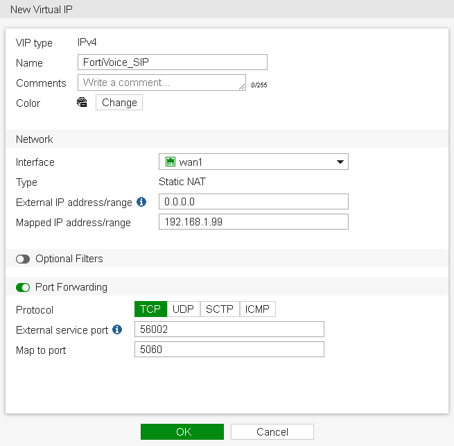 Configuring FortiGate for SIP over TCP or UDP | FortiVoice 7.2.1 ...