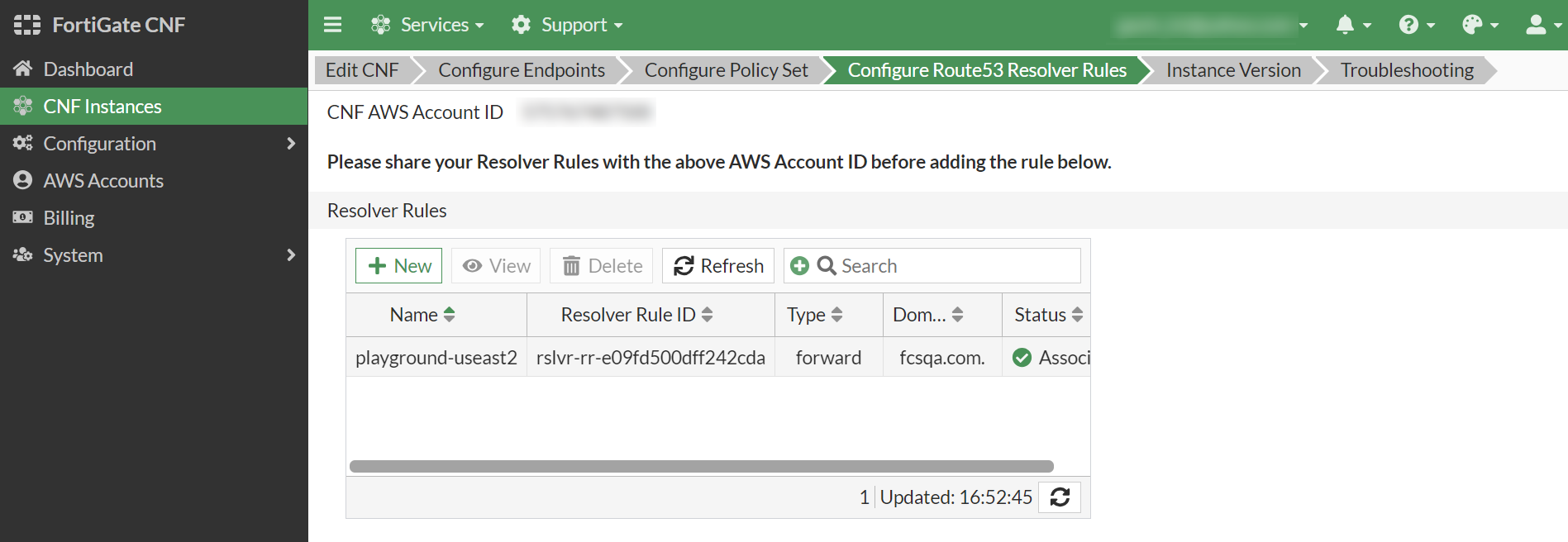 Configuring Route 53 resolver rules | FortiGate CNF 23.4.a | Fortinet ...