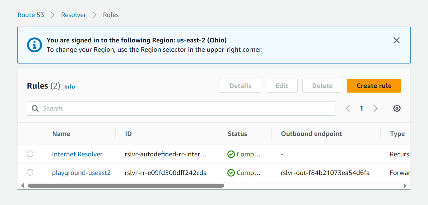 Configuring Route 53 resolver rules | FortiGate CNF 23.4.a | Fortinet Document Library