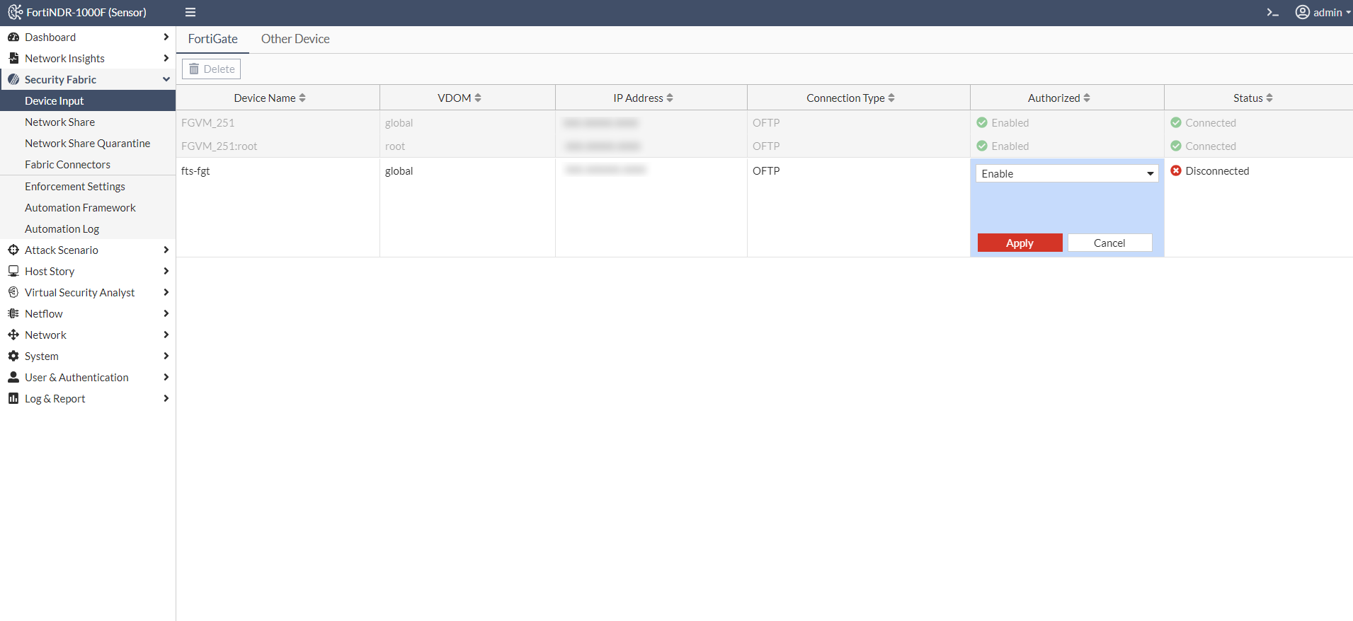 FortiGate integration (integrated mode with FOS 6.2 and higher) | FortiNDR 7.4.5 | Fortinet ...