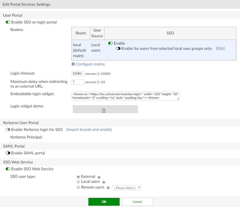 fortinet admin login url