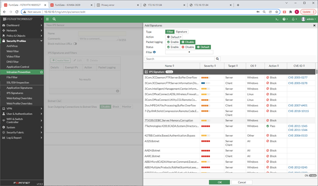Signature-based defense | FortiGate / FortiOS 7.2.10 | Fortinet ...