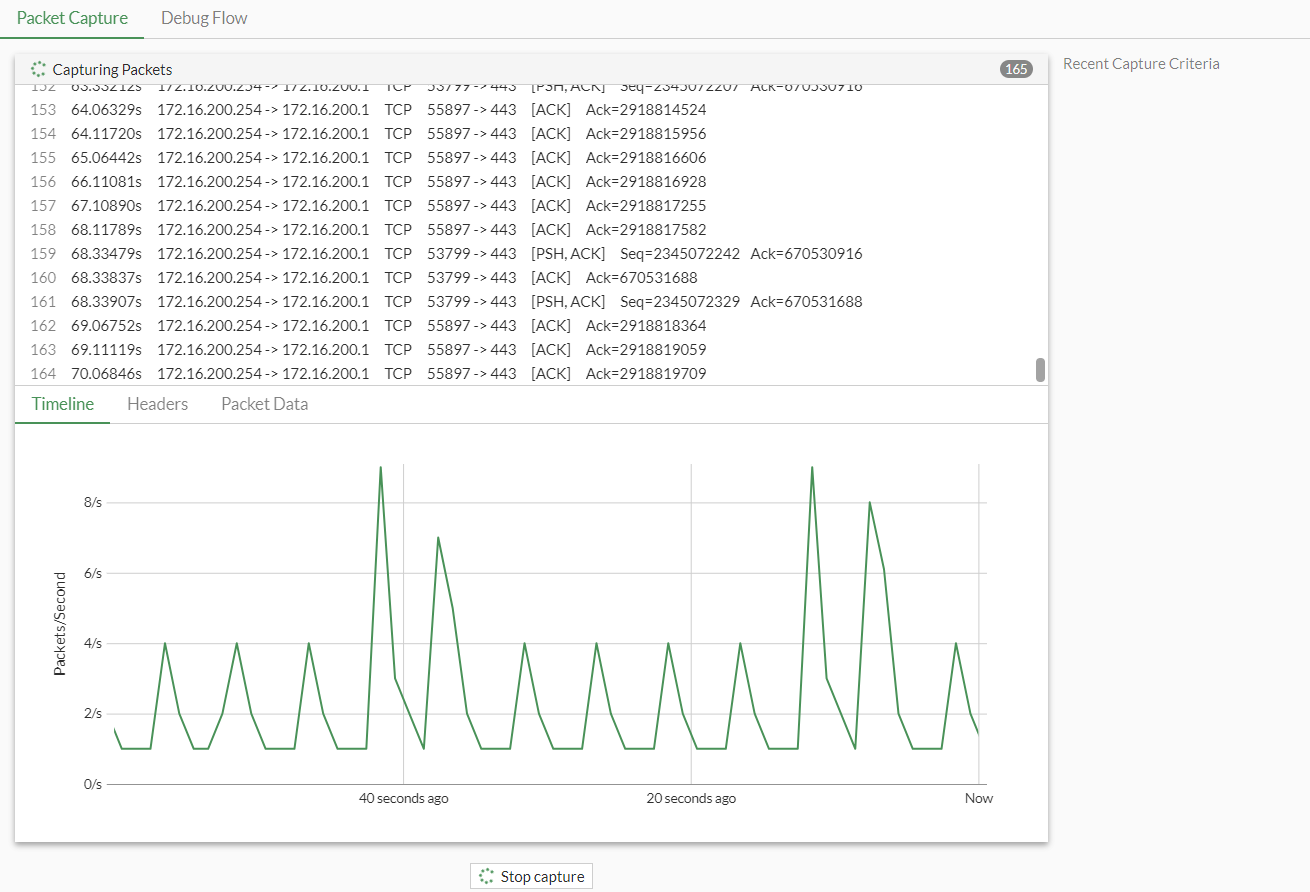 Using the packet capture tool | FortiGate / FortiOS 7.2.10 | Fortinet ...