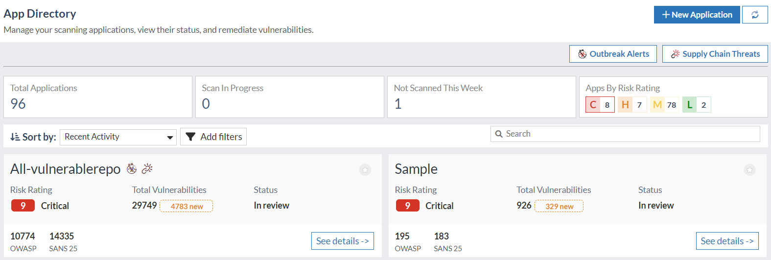 App Directory | FortiDevSec 24.3.0 | Fortinet Document Library
