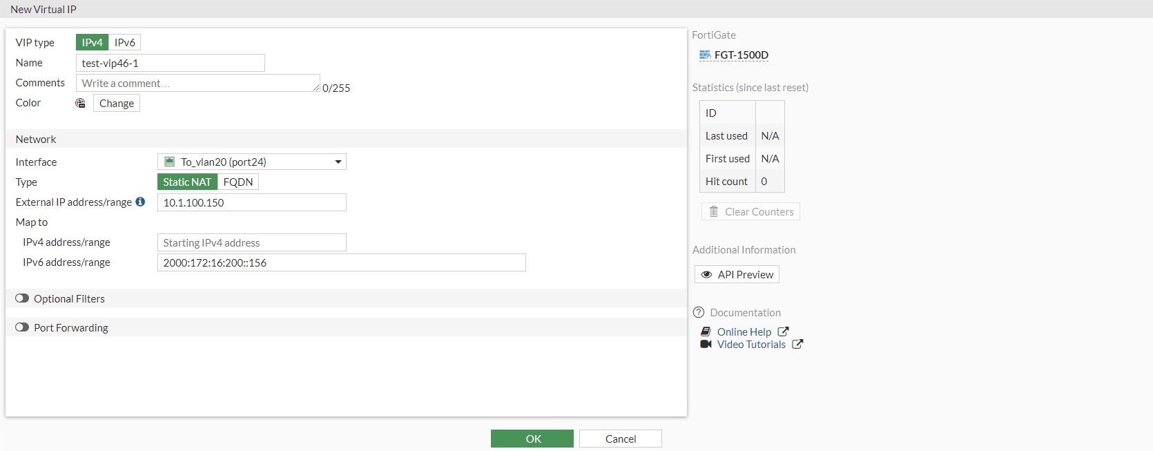 NAT46 and NAT64 policy and routing configurations | FortiGate / FortiOS ...