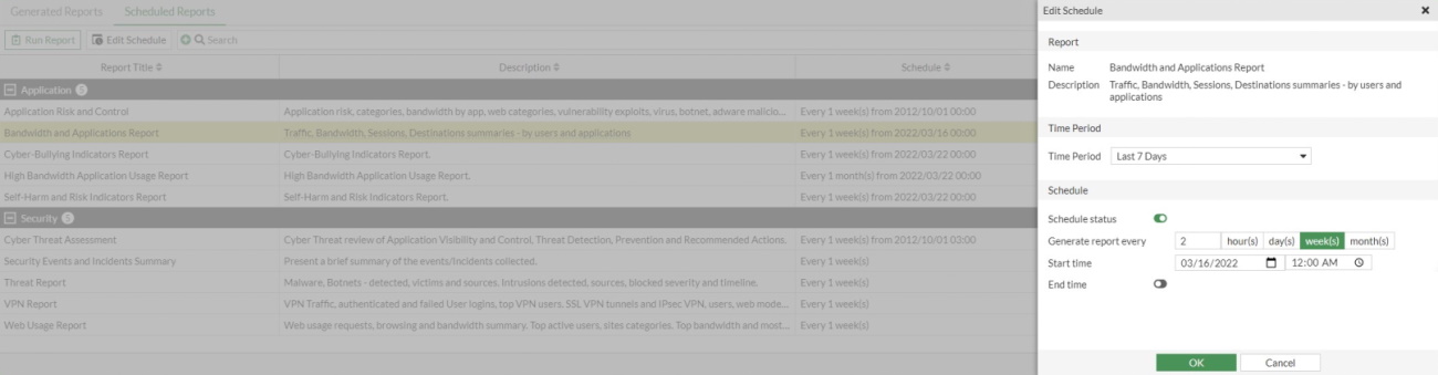Reports page | FortiGate / FortiOS 7.2.11 | Fortinet Document Library