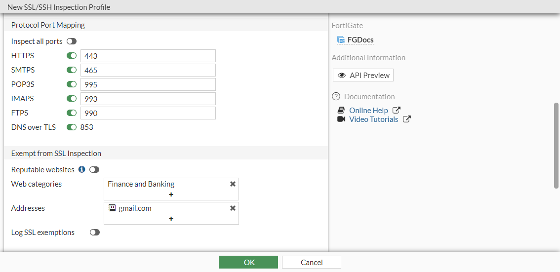 Deep inspection | FortiGate / FortiOS 7.2.11 | Fortinet Document Library