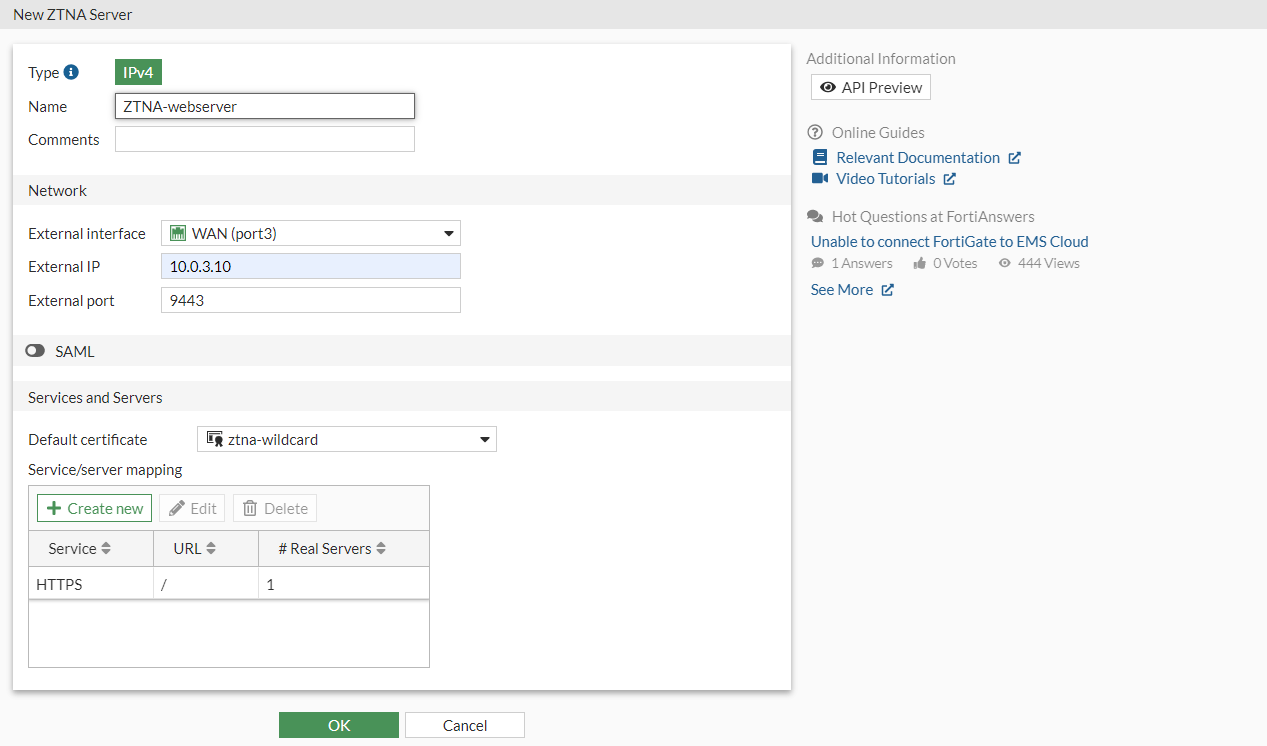 ZTNA HTTPS access proxy example | FortiGate / FortiOS 7.2.11 | Fortinet Document Library