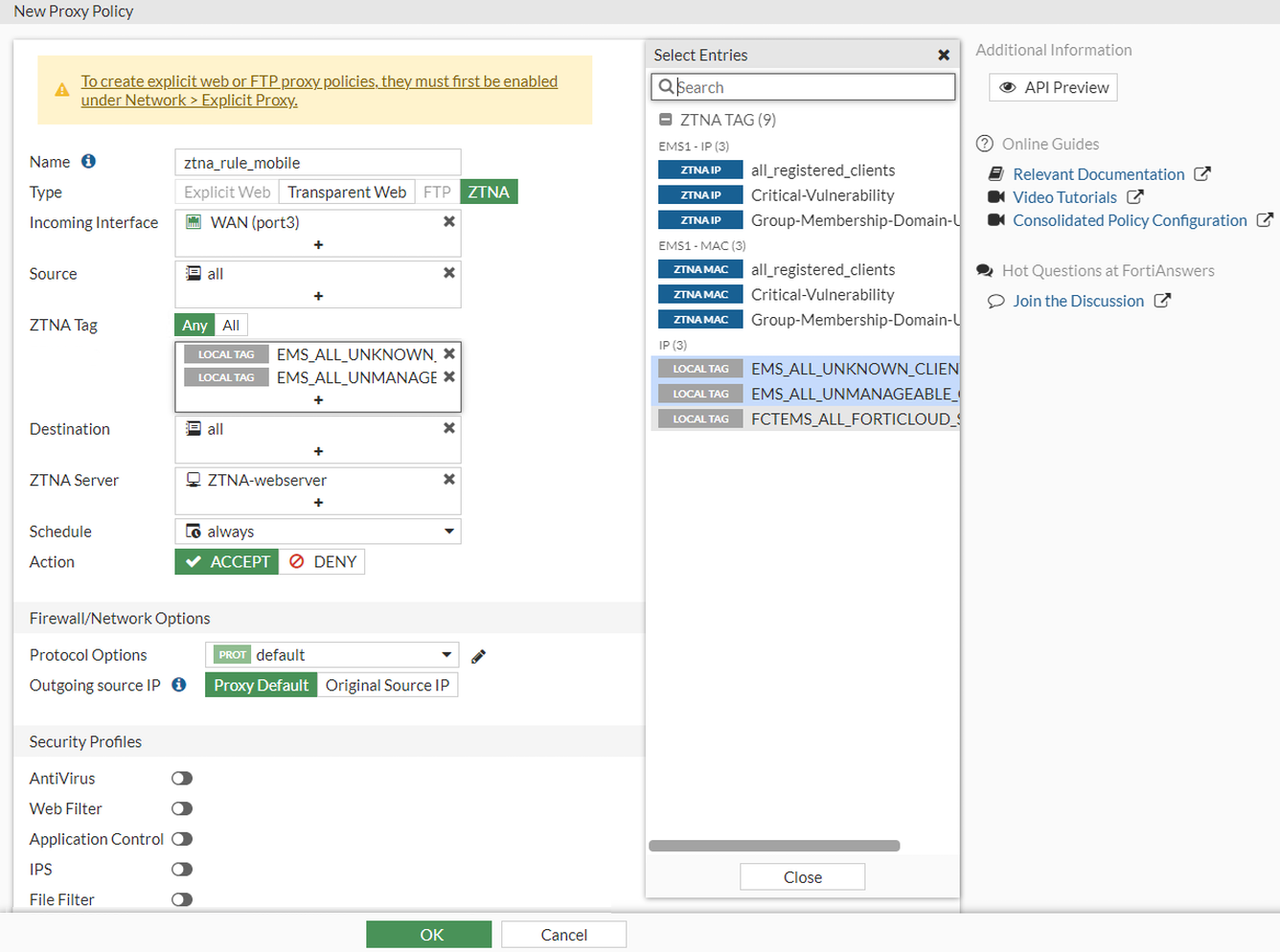 Access control of unmanageable and unknown devices | FortiGate ...