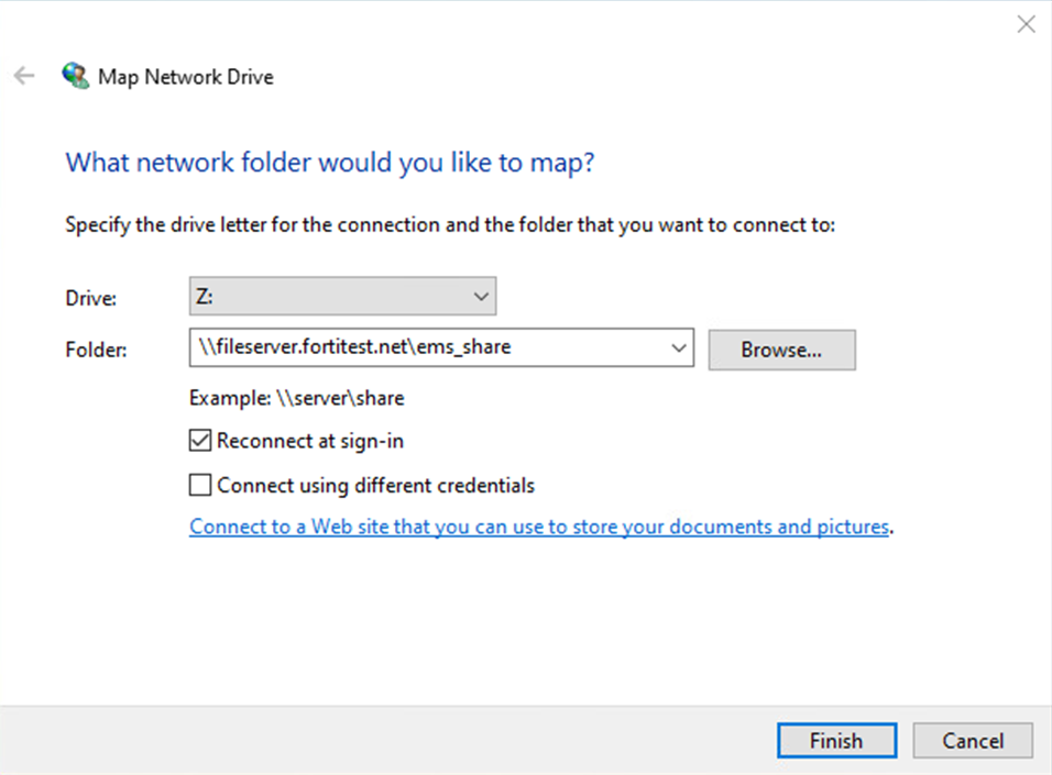 ZTNA access proxy with KDC to access shared drives | FortiGate ...