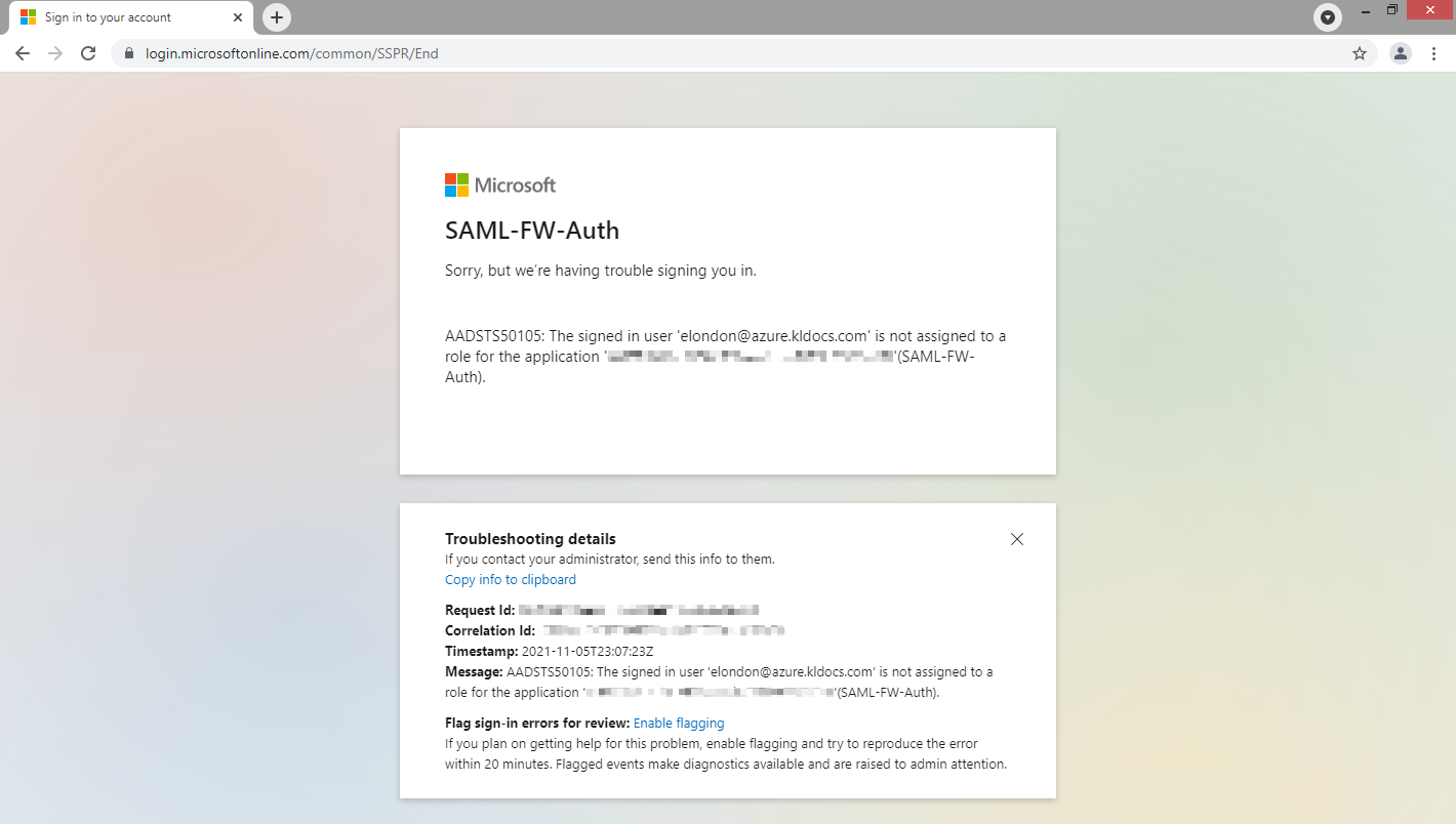 Outbound firewall authentication with Microsoft Entra ID as a SAML IdP ...