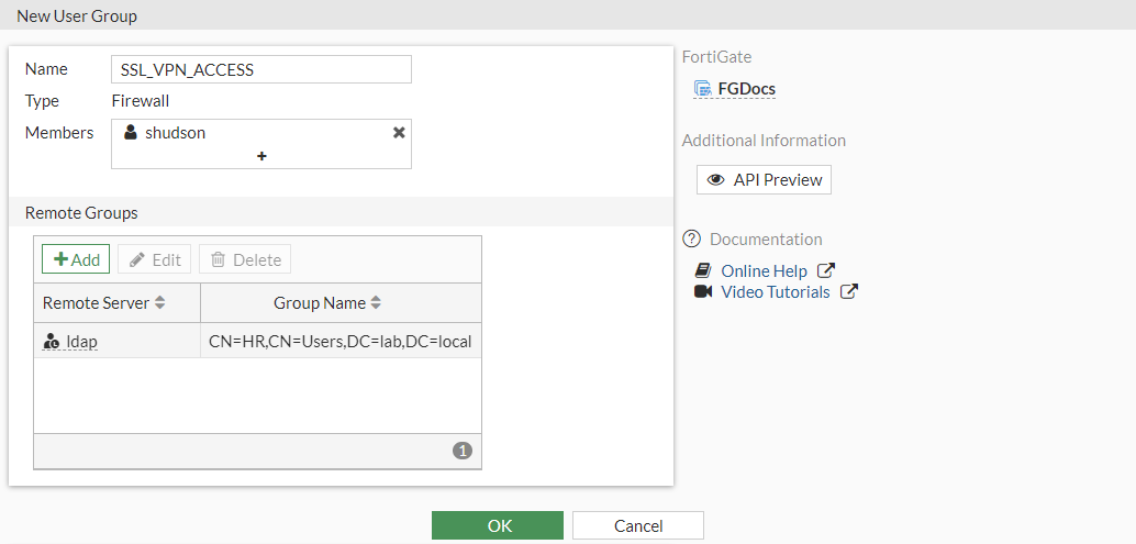 User groups | FortiGate / FortiOS 7.2.11 | Fortinet Document Library