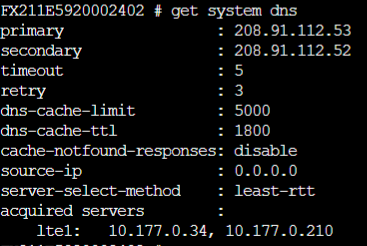 Primary DNS Service and Interface as DNS Service | FortiExtender 7.4.3 ...