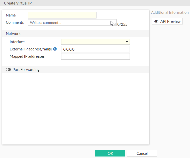 Create or edit a virtual IP | FortiProxy 7.4.3 | Fortinet Document Library