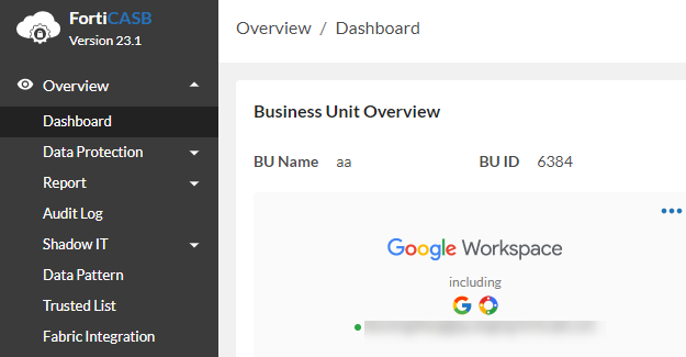 Overview Features | FortiCASB 24.1.b | Fortinet Document Library