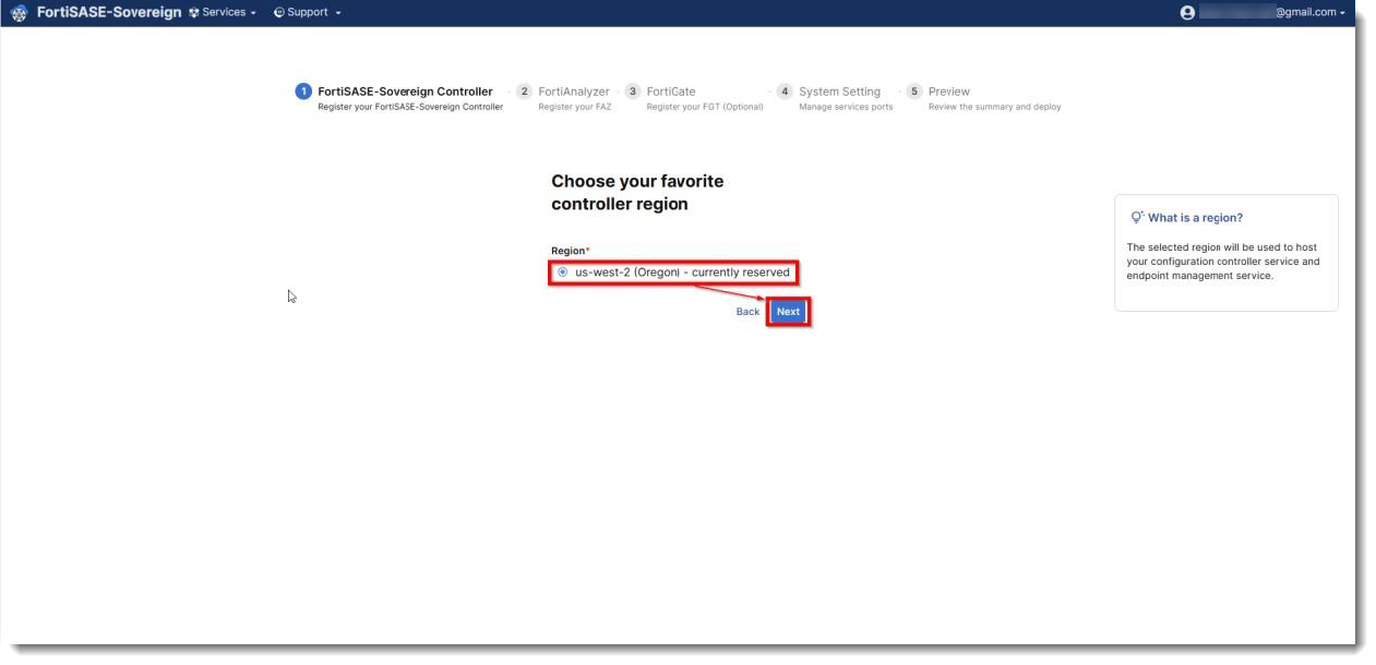 Configure FortiSASE-Sovereign Controller | FortiSASE-Sovereign | Fortinet Document Library