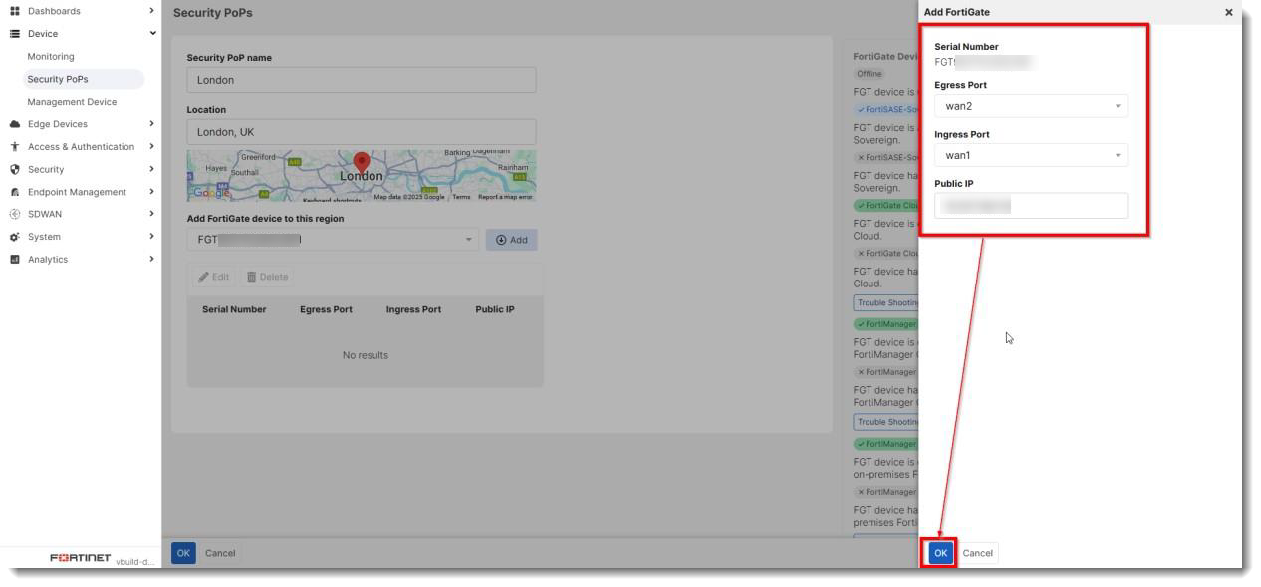 Add FortiGate devices | FortiSASE-Sovereign | Fortinet Document Library
