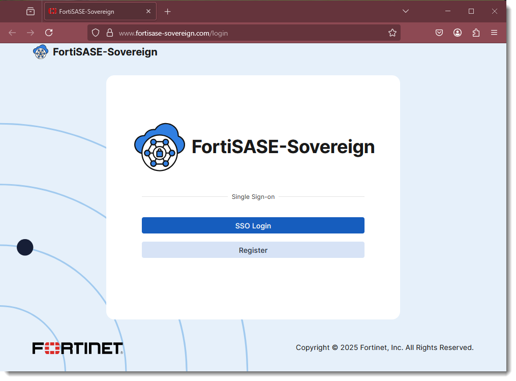 Log on to FortiSASE-Sovereign | FortiSASE-Sovereign | Fortinet Document ...