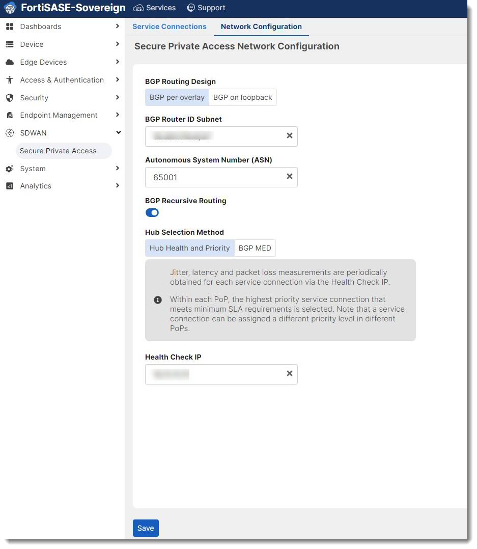 Section 2: Deploy SPA on FortiSASE-Sovereign portal | FortiSASE-Sovereign | Fortinet Document ...